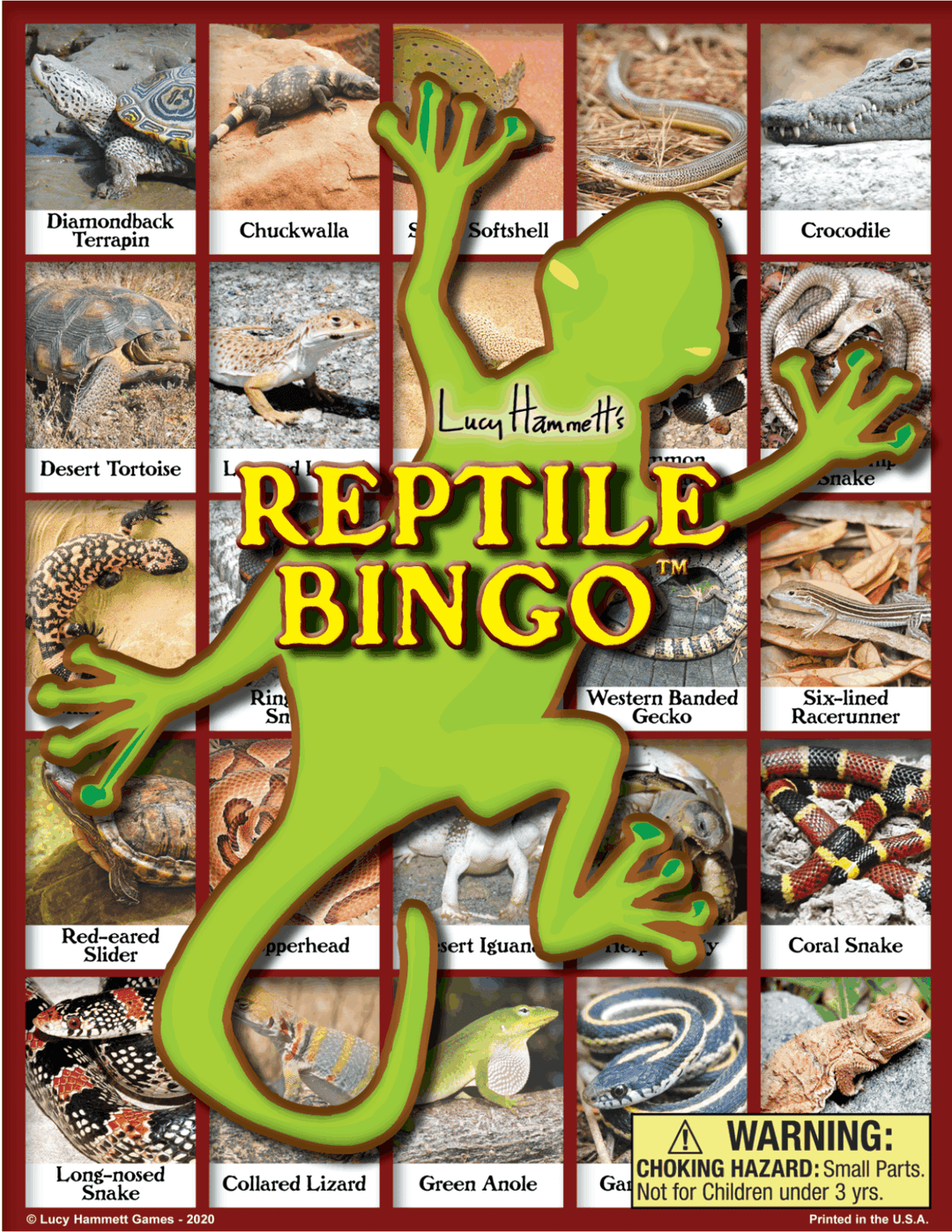 Reptile Bingo – Lucy Hammett Games